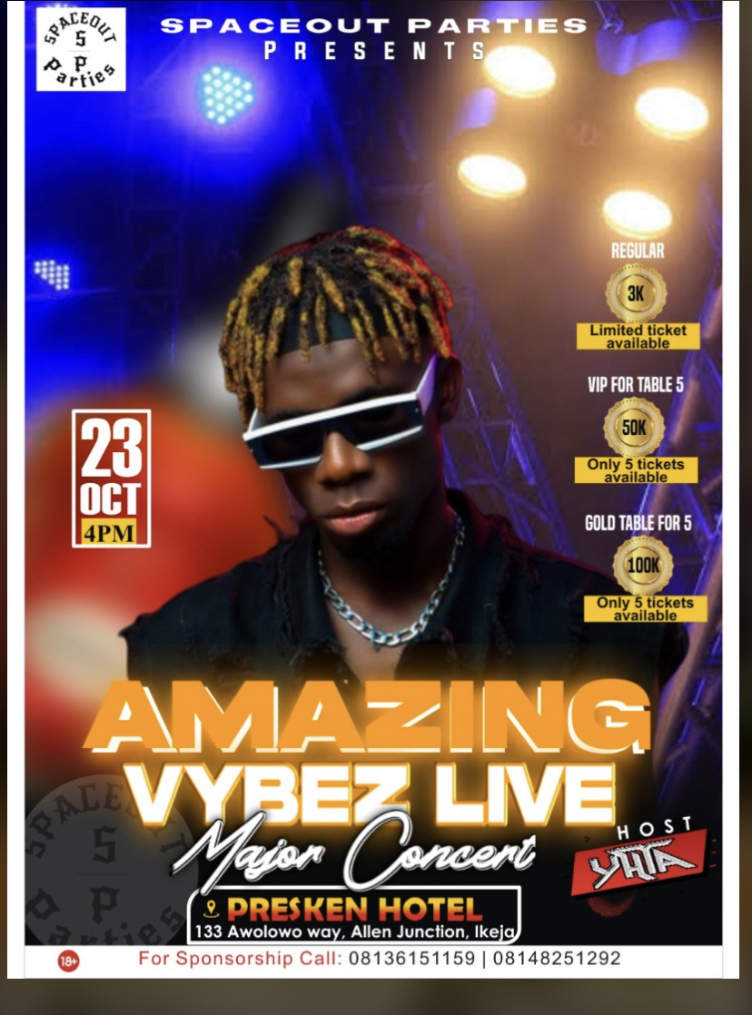 AVL Concert VIP table of 5 - AMAZING VYBEZ LIVE (AVL) CONCERT ...