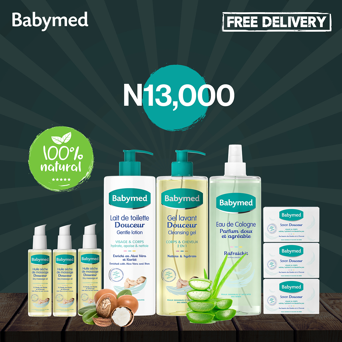 3 Oils, 1 Lotion, 1 Showergel, 1 Cologne & 3 Soap - Babymed ...
