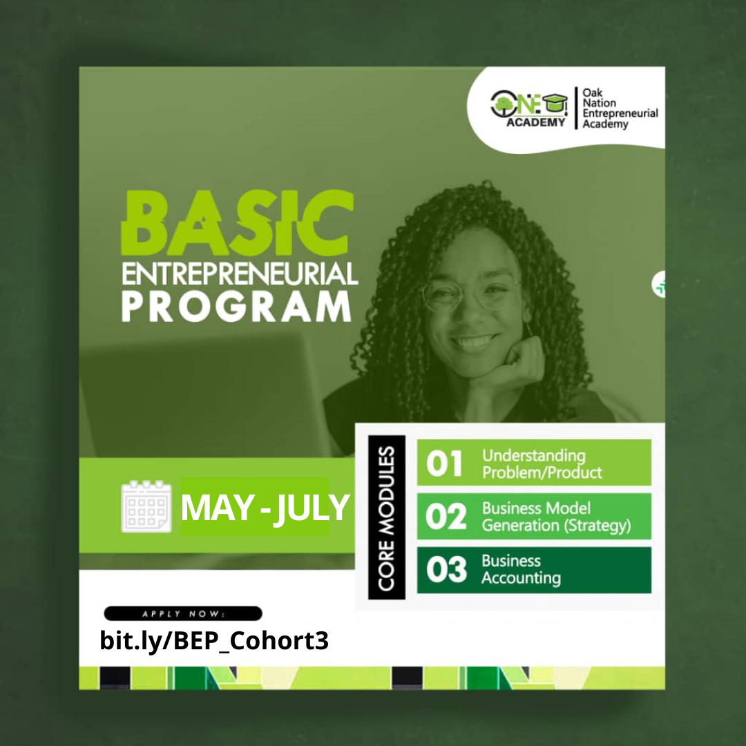 Basic Entrepreneurial Program - Oak Nation Entrepreneurial (ONE) Academy | Flutterwave Store