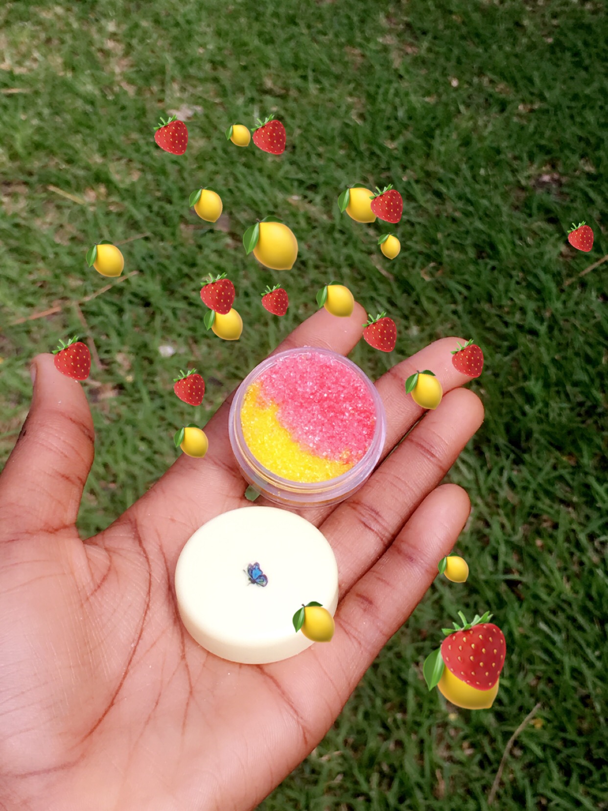 🌼🦋Strawberry Lemonade Lip Scrub - butterfly cosmetics | Flutterwave Store