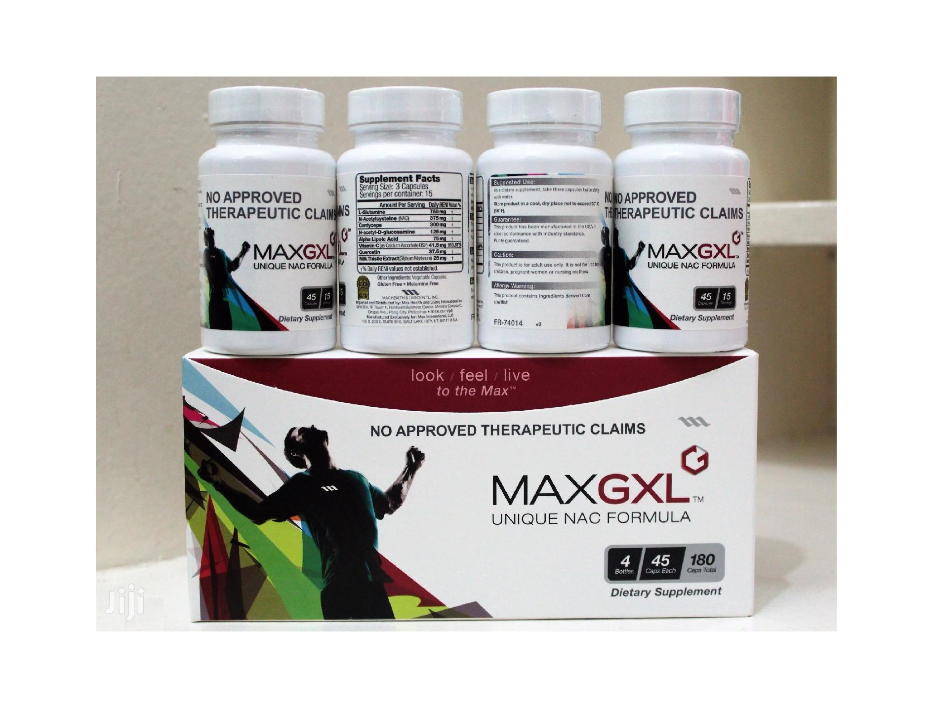 Max GXL Dietary Supplement - 120 Capsules - Udani | Flutterwave Store
