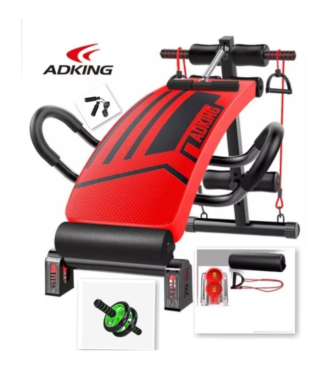 Generic SIT UP BENCH WITH DAMPING SYSTEM,PULL ROPES, - Voluch ...