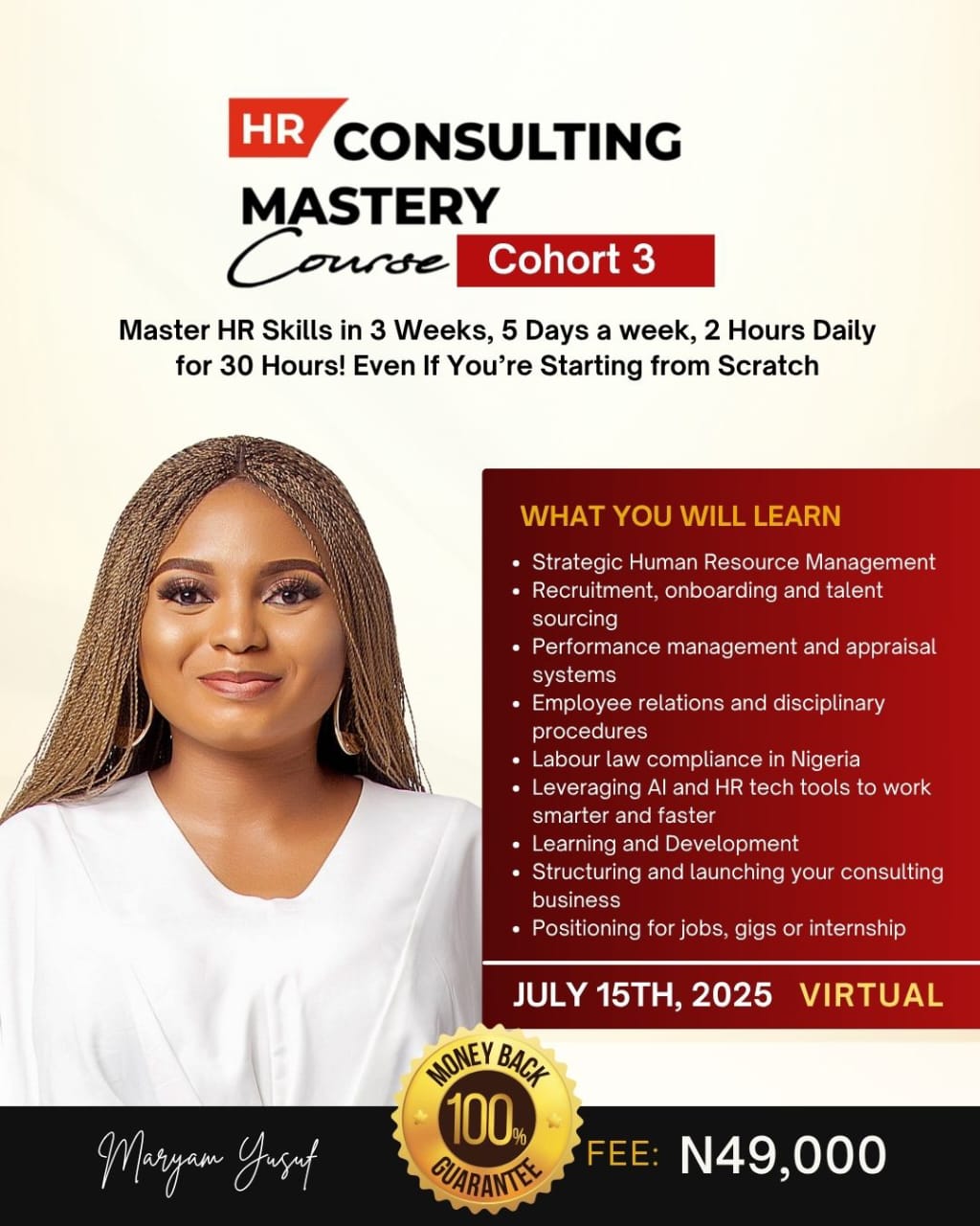 Pay for Cohort 3 HRCMC - Flutterwave