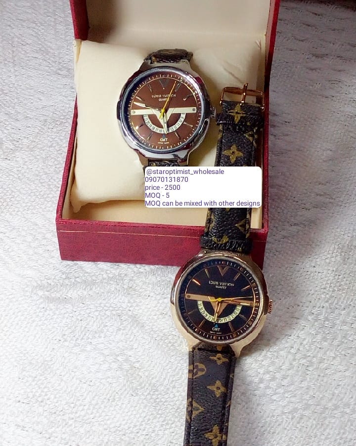 Luis Vuitton Leather watch - Star Optimist | Flutterwave Store