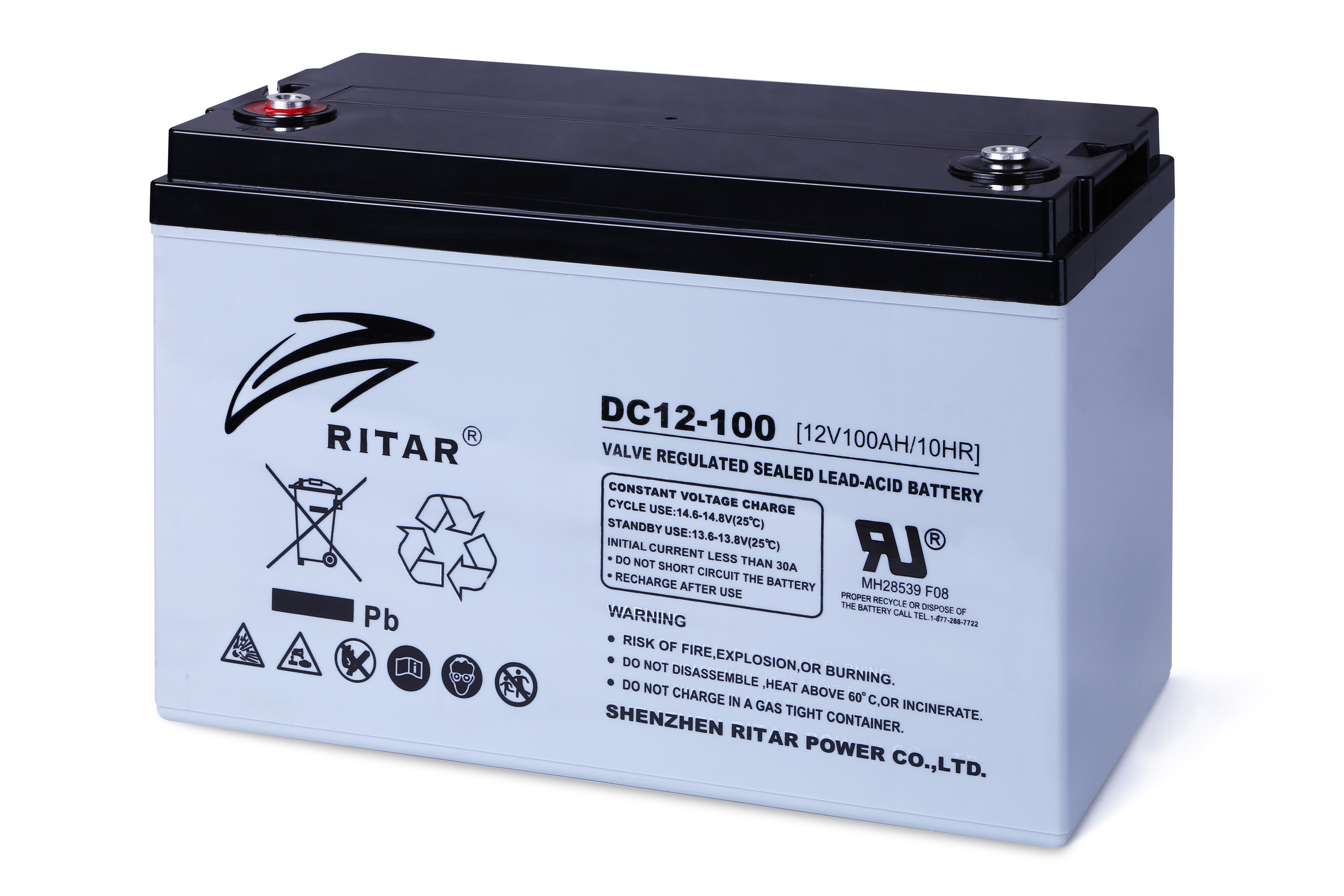 Ritar Hybrid Gel Battery – DC12-100MG - Optima Solar Systems Limited ...