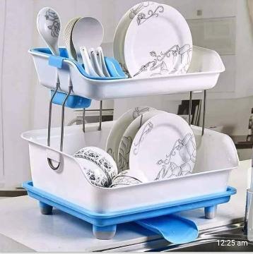 Double layers plastic plate rack - Rucaremall | Flutterwave Store
