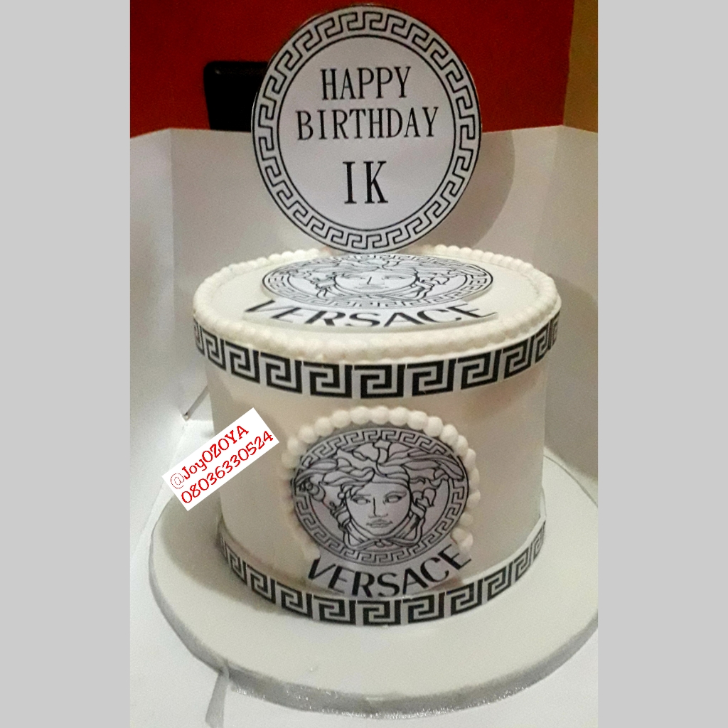 8inch Versace Themed Vanilla Cake - JOYSIL Enterprise | Flutterwave Store