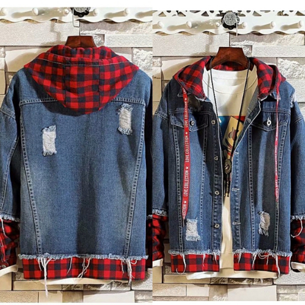 Denim Double Swag hoodie jacket - Churchill's Outlet | Flutterwave Store