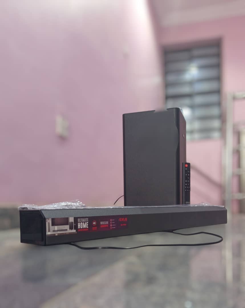 EXLG Powerful wireless deep sound bar with wireless subwoofer with dynamic, cinematic sound with ...