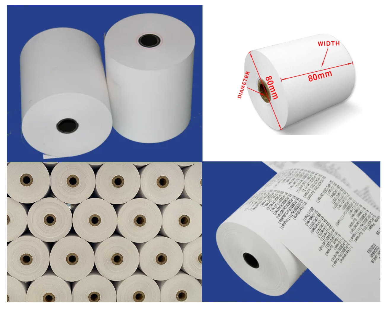 POS PLUG Thermal Paper Roll - 80mm X 80mm 50 rolls - PC POS-PLUG ...