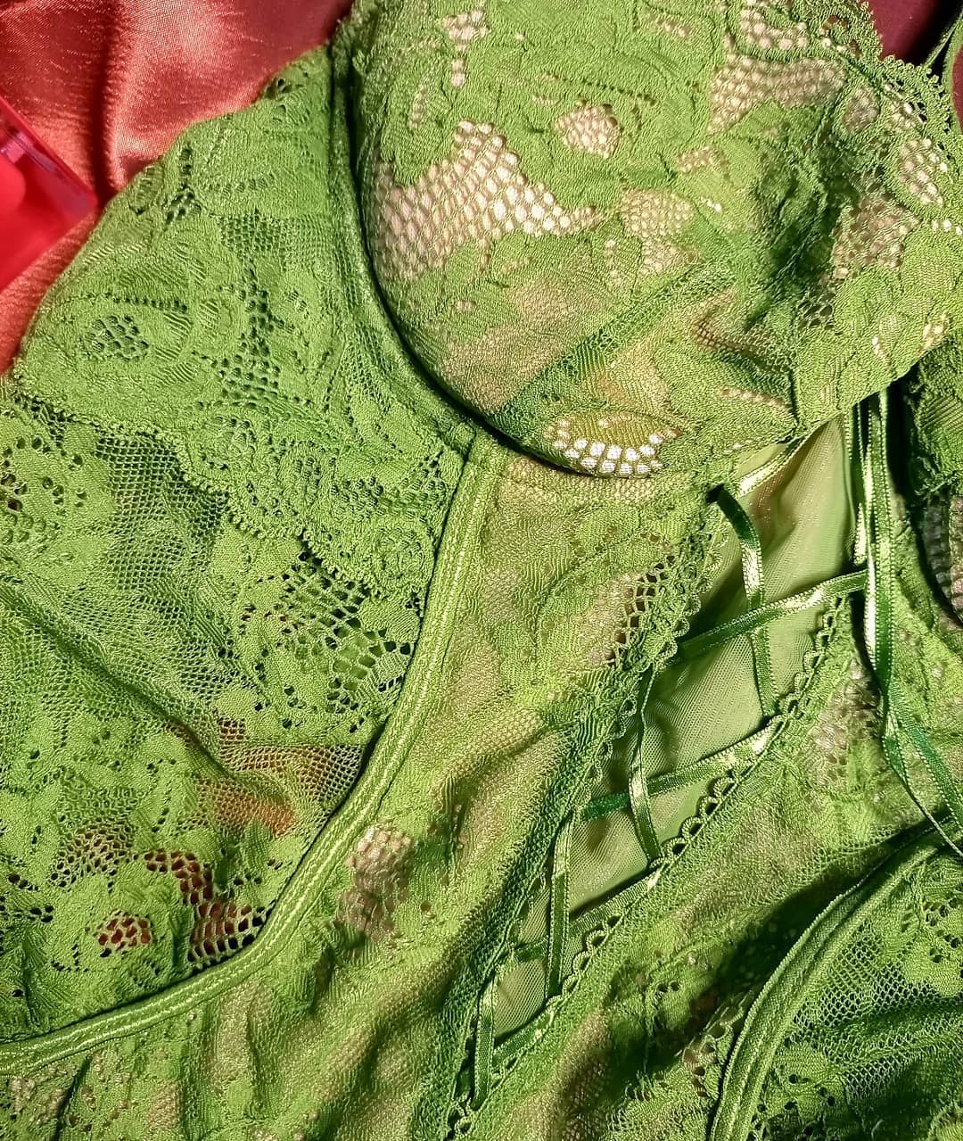 Green Lace Lingerie/Bodysuit - Luxurie Co | Flutterwave Store