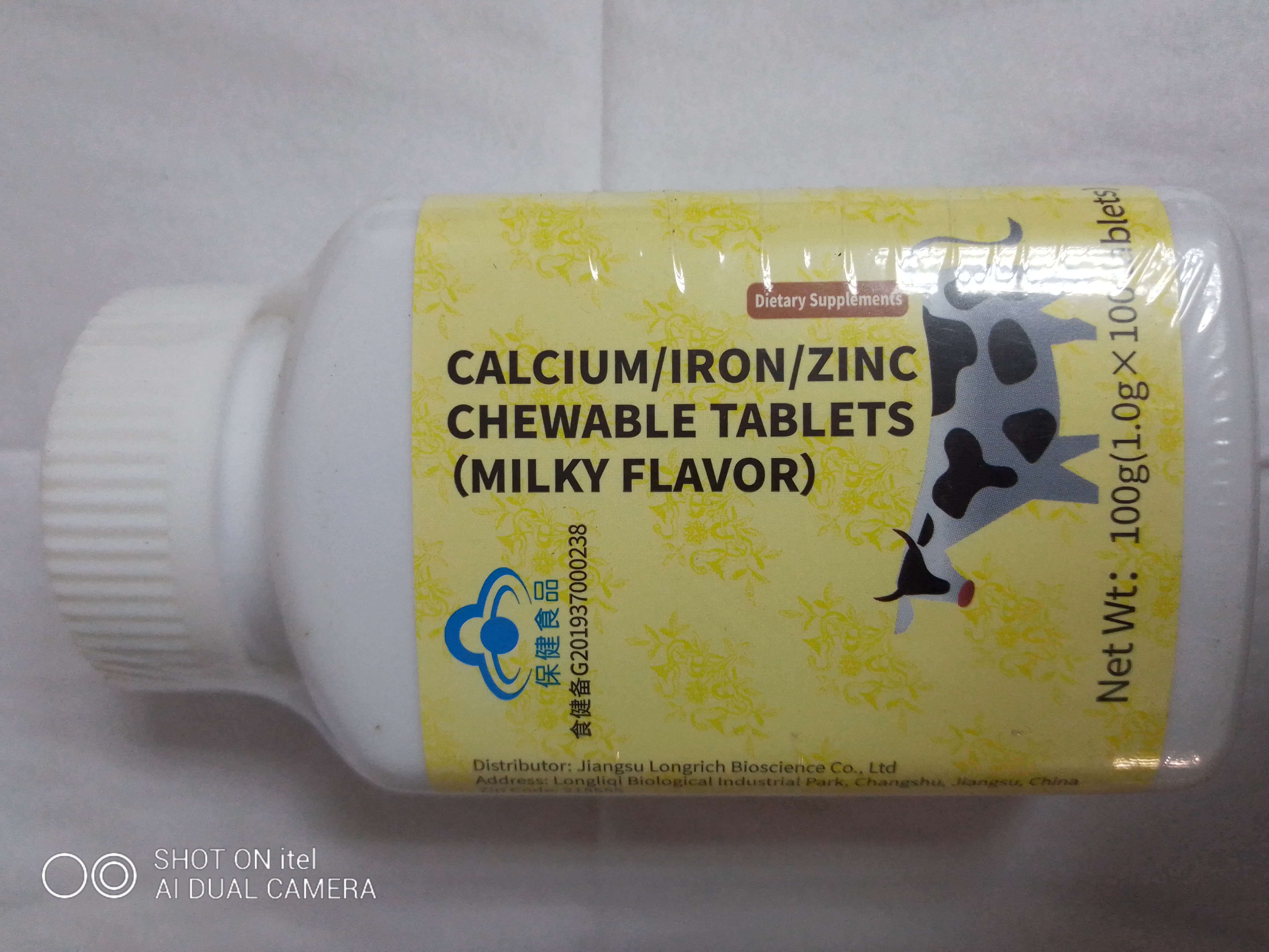 Longrich Milky Chewable Calcium, Iron and Zinc Tablet - Lifelong ...