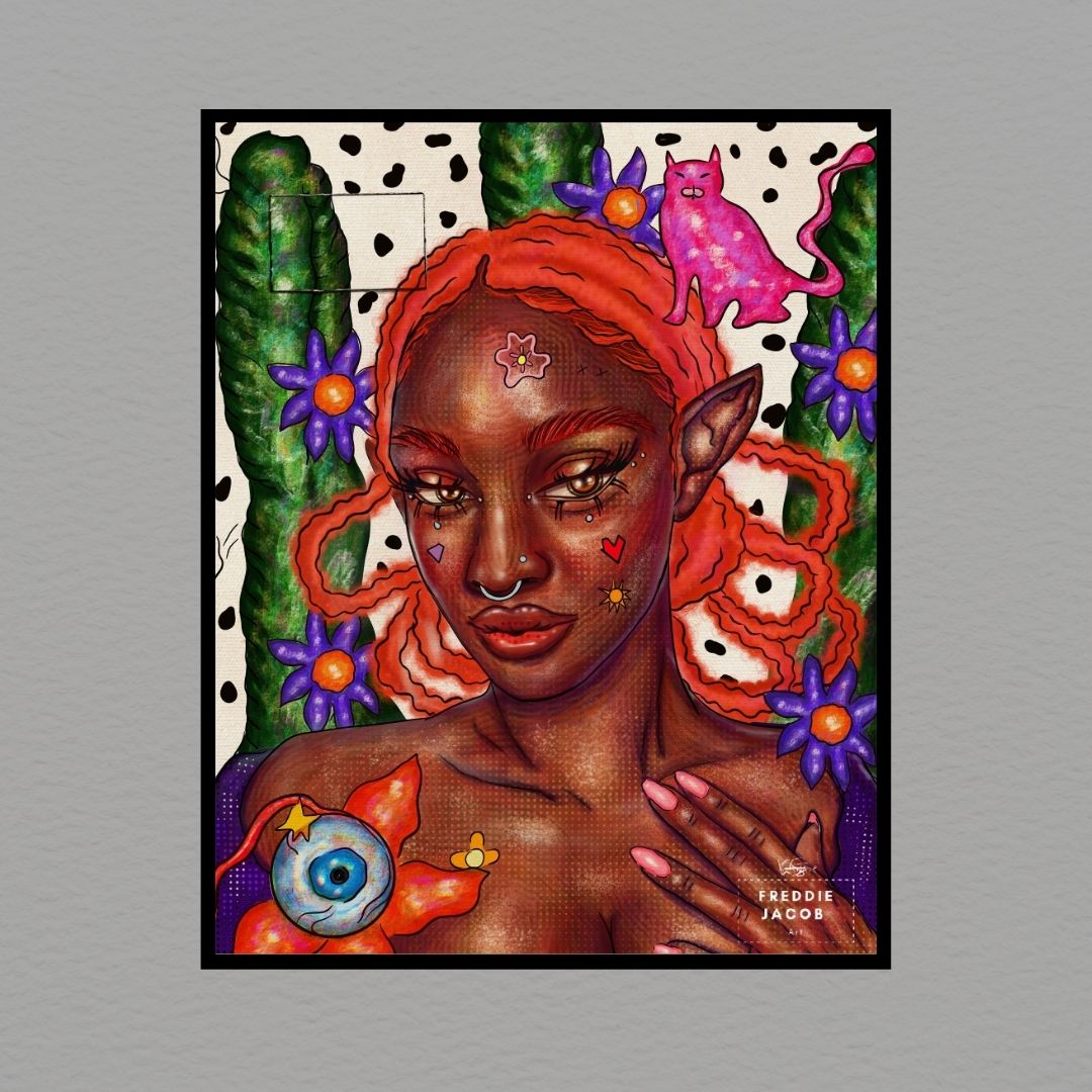 Fejiro Art Print and Frame - Freddie Jacob Art | Flutterwave Store