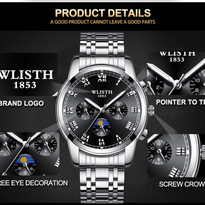 WLISTH Wrist Watch - Rahj Concept Solutions | Flutterwave Store