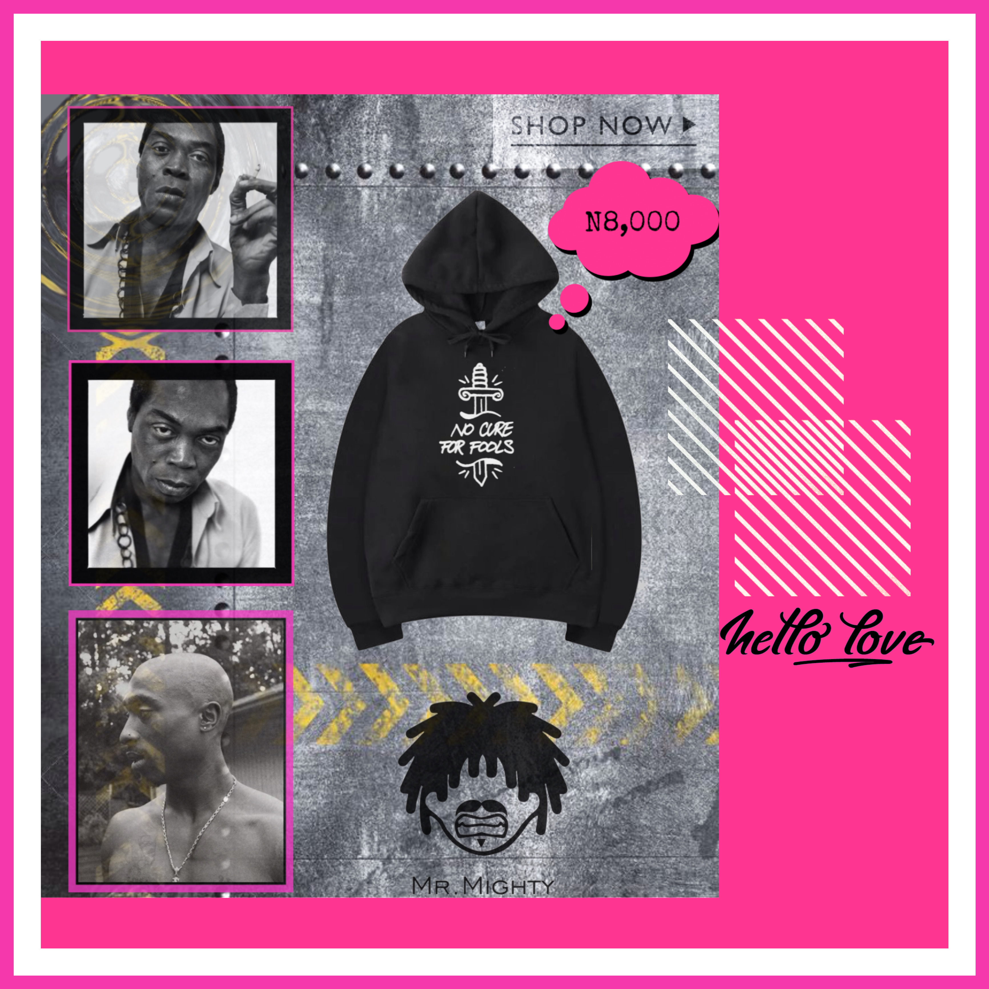 Hoodie by mr. mighty - Mr. Mighty apparel | Flutterwave Store