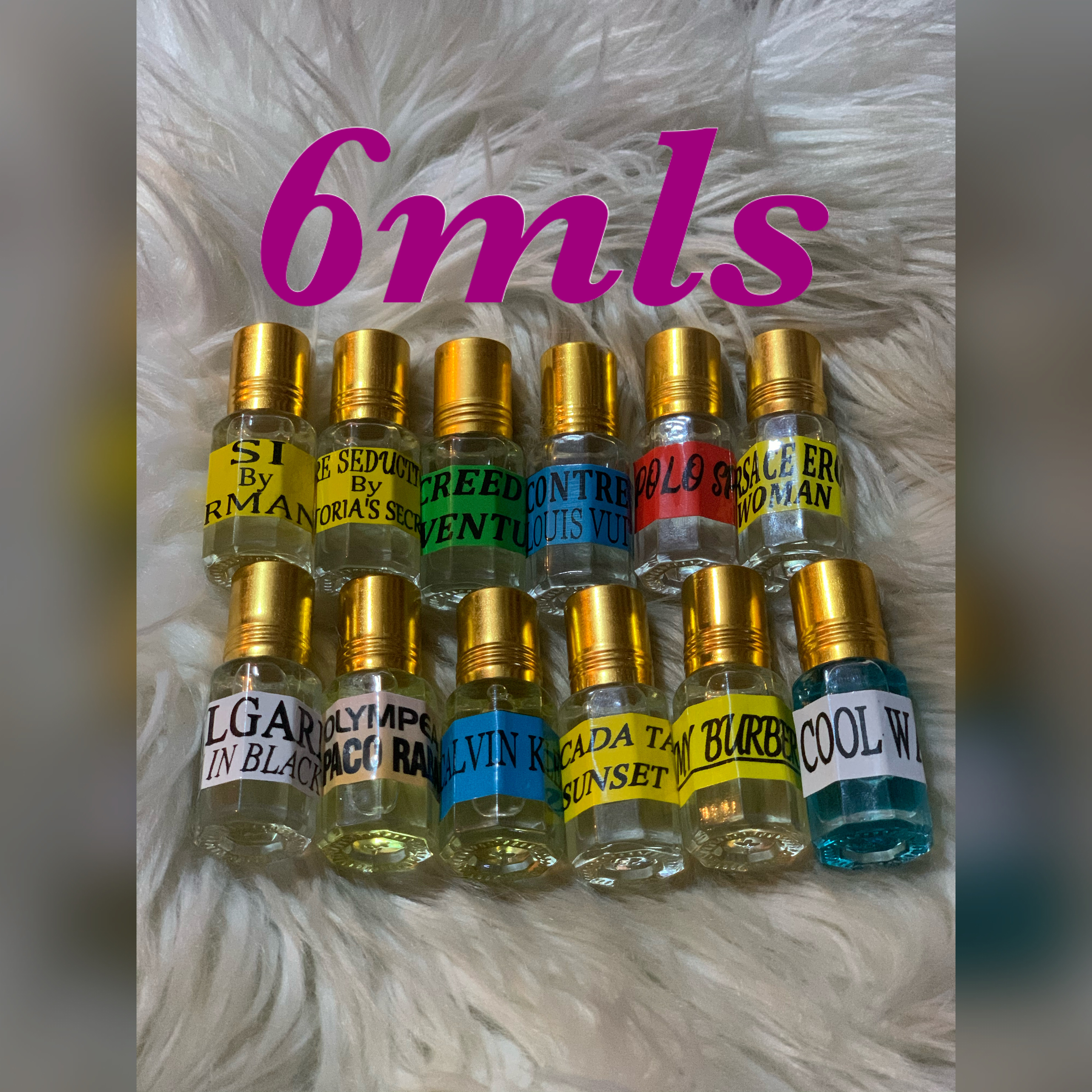 6ml oil perfumes one dozen mixed fragrances - Adunniswardrobe ...